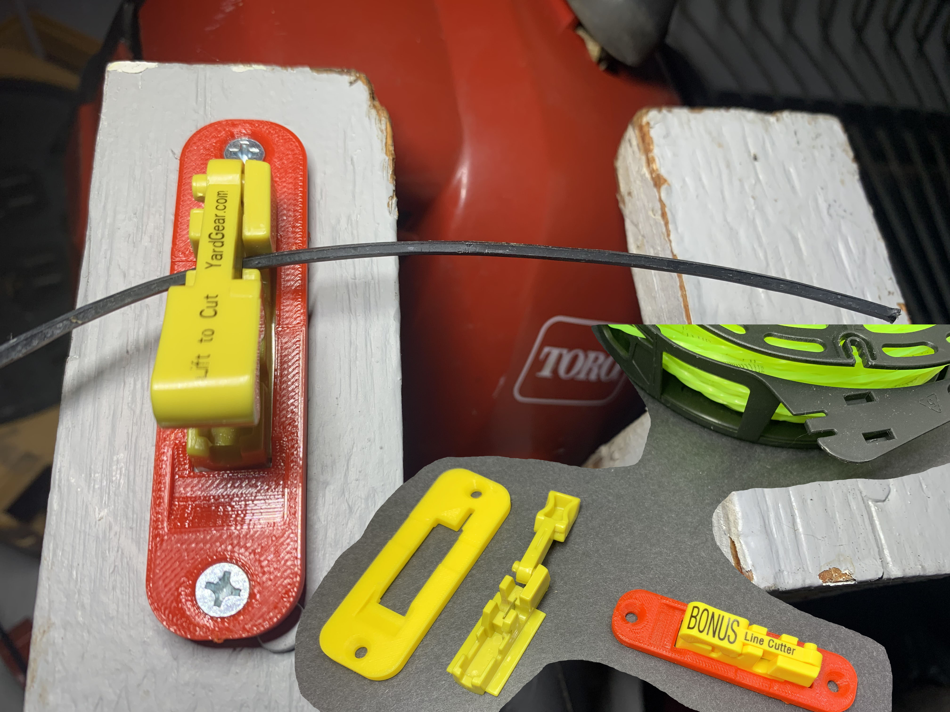 Trimmer Line Cutter Wall Mount Bracket by AlwaysTinkering | Download ...