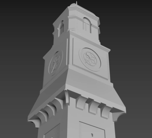 Qushla Clock Tower - Baghdad , Iraq by MiniWorld3D | Download free STL ...