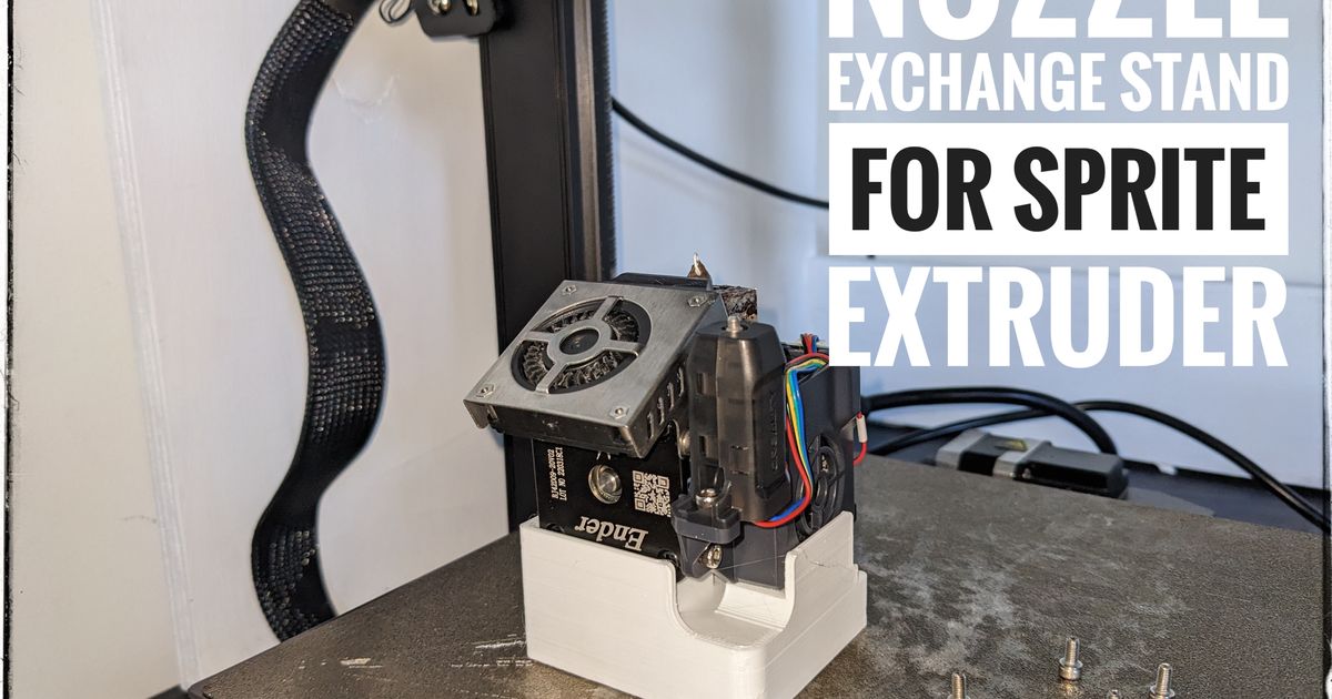 Nozzle Exchange Stand for Sprite Extruder by SteveW91 | Download free ...