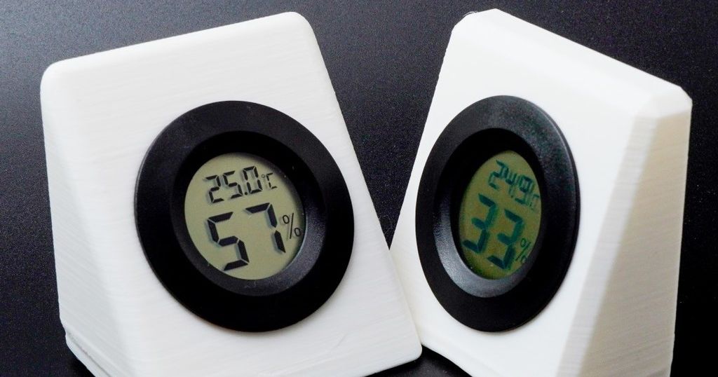 Temperature and humidity simple meter stand by Itsumonotakumi ...