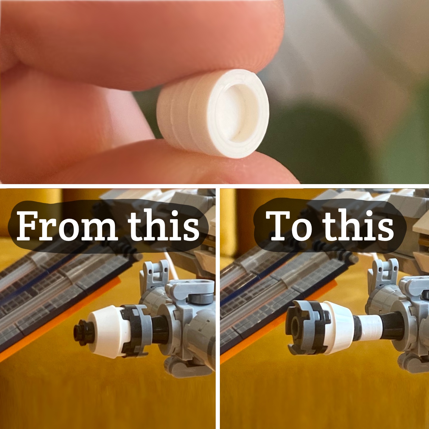 LEGO-compatible Female to Female Stud Adapter (Individual) by Yreg ...