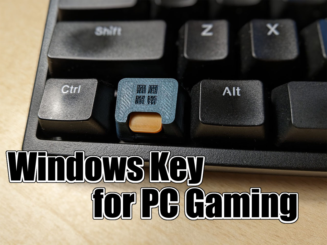 Windows Key for PC Gaming da BaGooN | Scarica il modello STL gratuito ...