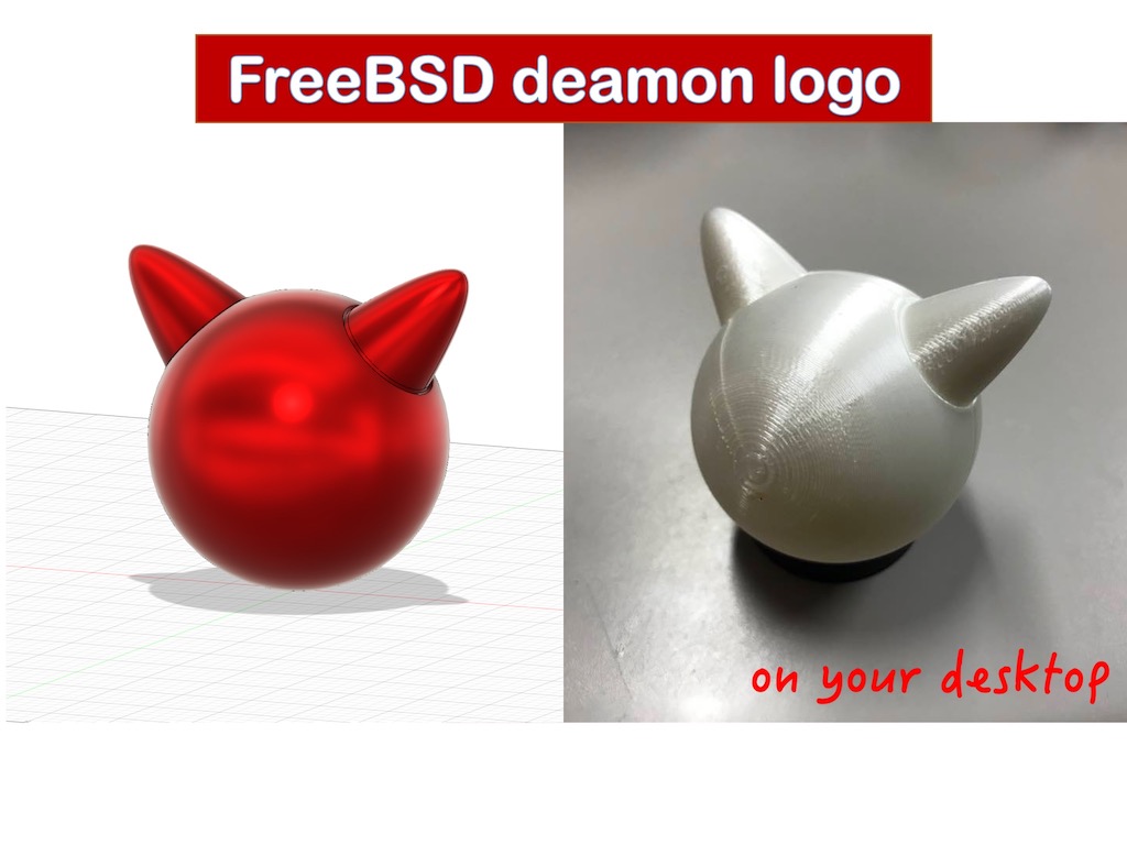 FreeBSD deamon logo model by Sknown | Download free STL model ...