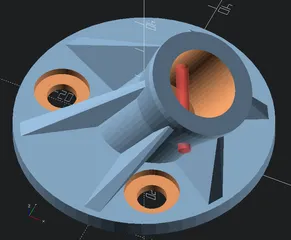 Dayton blower(1tdr3) Flange Square to round attachment by ClarkWorks ...