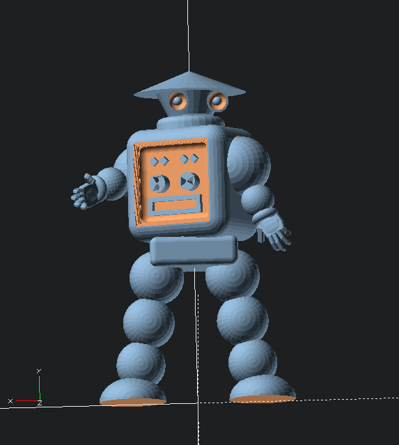 Robot Retro by Vendicar Decarian | Download free STL model | Printables.com