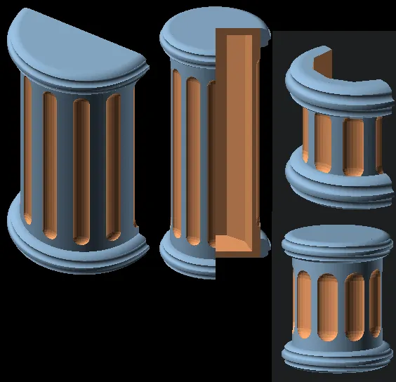 Fluted Column (parametric) by Vendicar Decarian | Download free STL ...