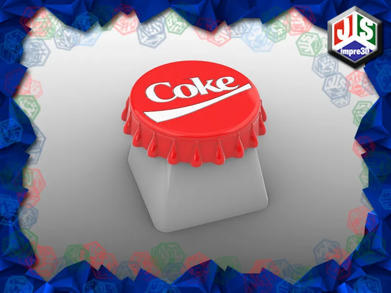 Keycap Coke by egosum3d | Download free STL model | Printables.com