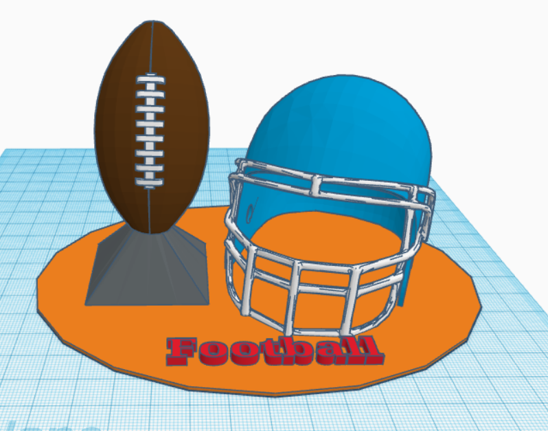 Football display by Hi i'm Guy | Download free STL model | Printables.com