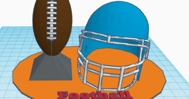 Football display by Hi i'm Guy | Download free STL model | Printables.com