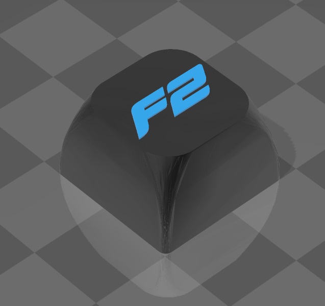 F2 Logo Keycap by Wolvie | Download free STL model | Printables.com