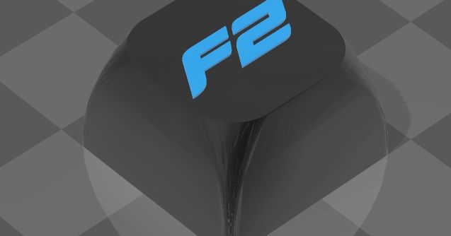 F2 Logo Keycap by Wolvie | Download free STL model | Printables.com