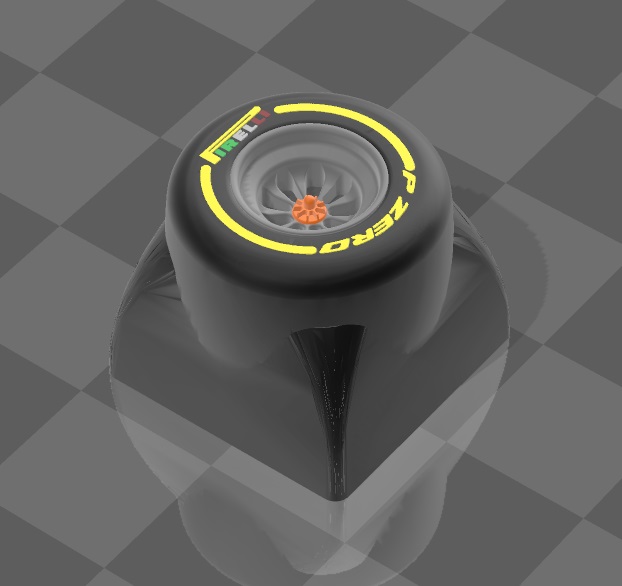 Pirelli Wheel Keycap by Wolvie | Download free STL model | Printables.com