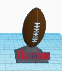 Football display by Hi i'm Guy | Download free STL model | Printables.com