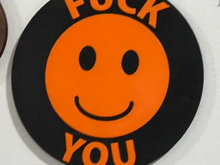 Smiley F U by Zofo | Download free STL model | Printables.com