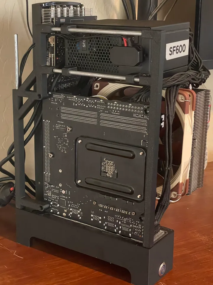 NutCase Open Frame ITX Case by Crypt | Download free STL model ...