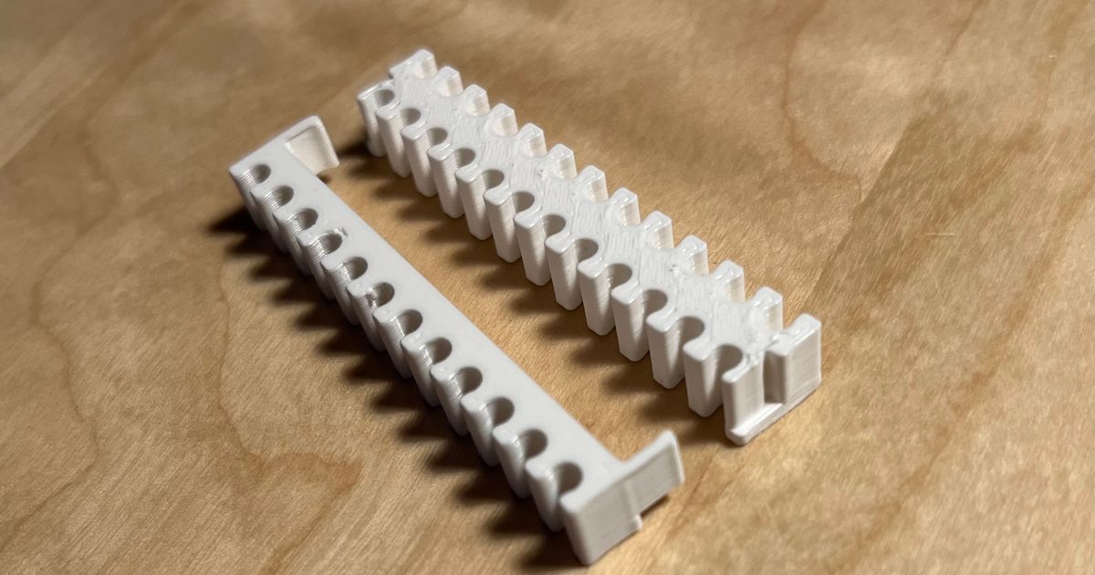 Strimer 3-Tier Cable Comb 12 or 24 pin by mayday | Download free STL ...