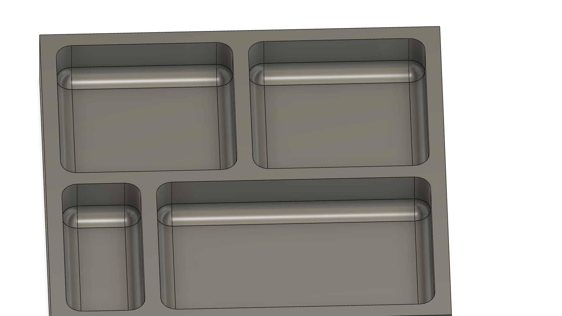 Multiple Size Magnetic Parts Tray by Bussey Bank | Download free STL ...