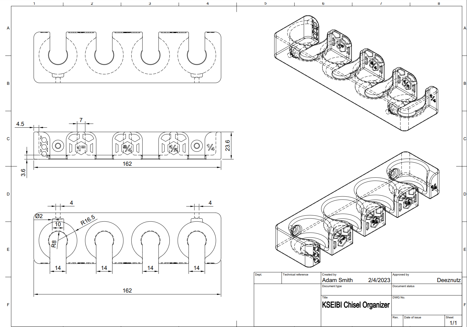 Chisel Holder (KSEIBI) by Atom's Lab | Download free STL model ...