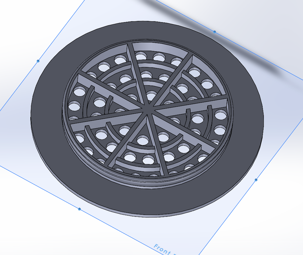 Bathroom drain cover - reinforced by Nikola Ilic | Download free STL ...
