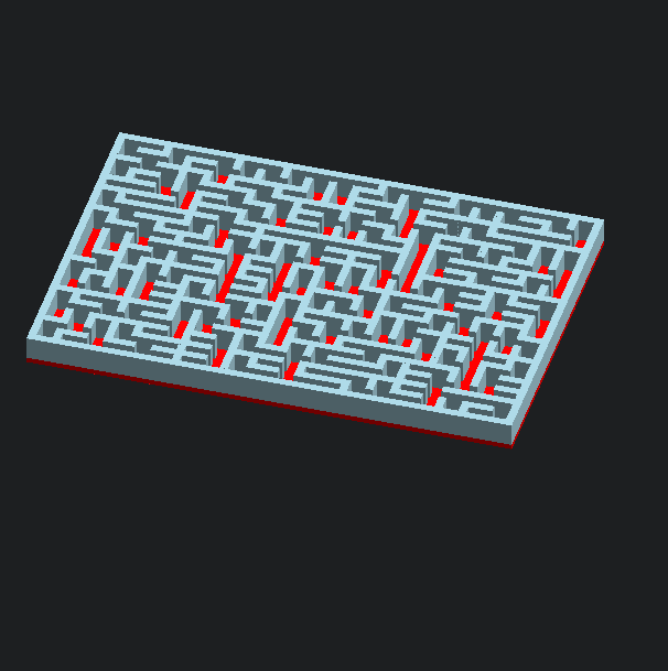 Maze Map (Openscad script) by Vendicar Decarian | Download free STL ...