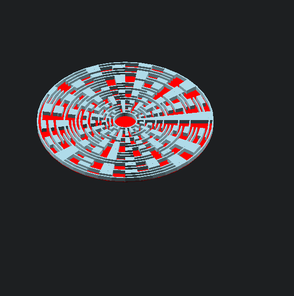 Maze Map (Openscad script) by Vendicar Decarian | Download free STL ...