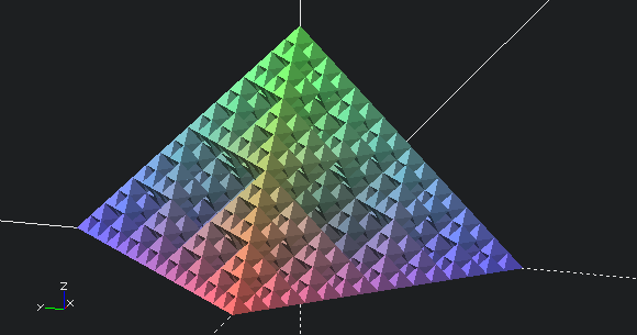 Fractal Pyramid (OpenScad script) by Vendicar Decarian | Download free ...