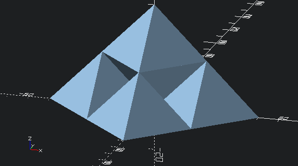 Fractal Pyramid (OpenScad script) by Vendicar Decarian | Download free ...