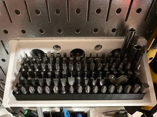 Wall Control Bit Holder by wapittman | Download free STL model ...