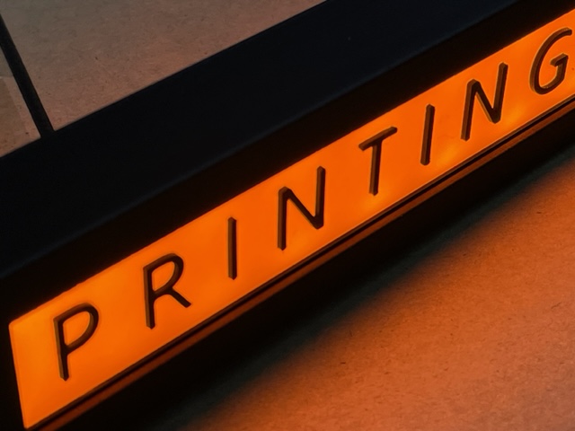 Vertical LED Sign with magnetic base by illegible | Download free STL ...