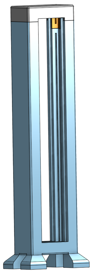 Vertical LED Sign with magnetic base by illegible | Download free STL ...