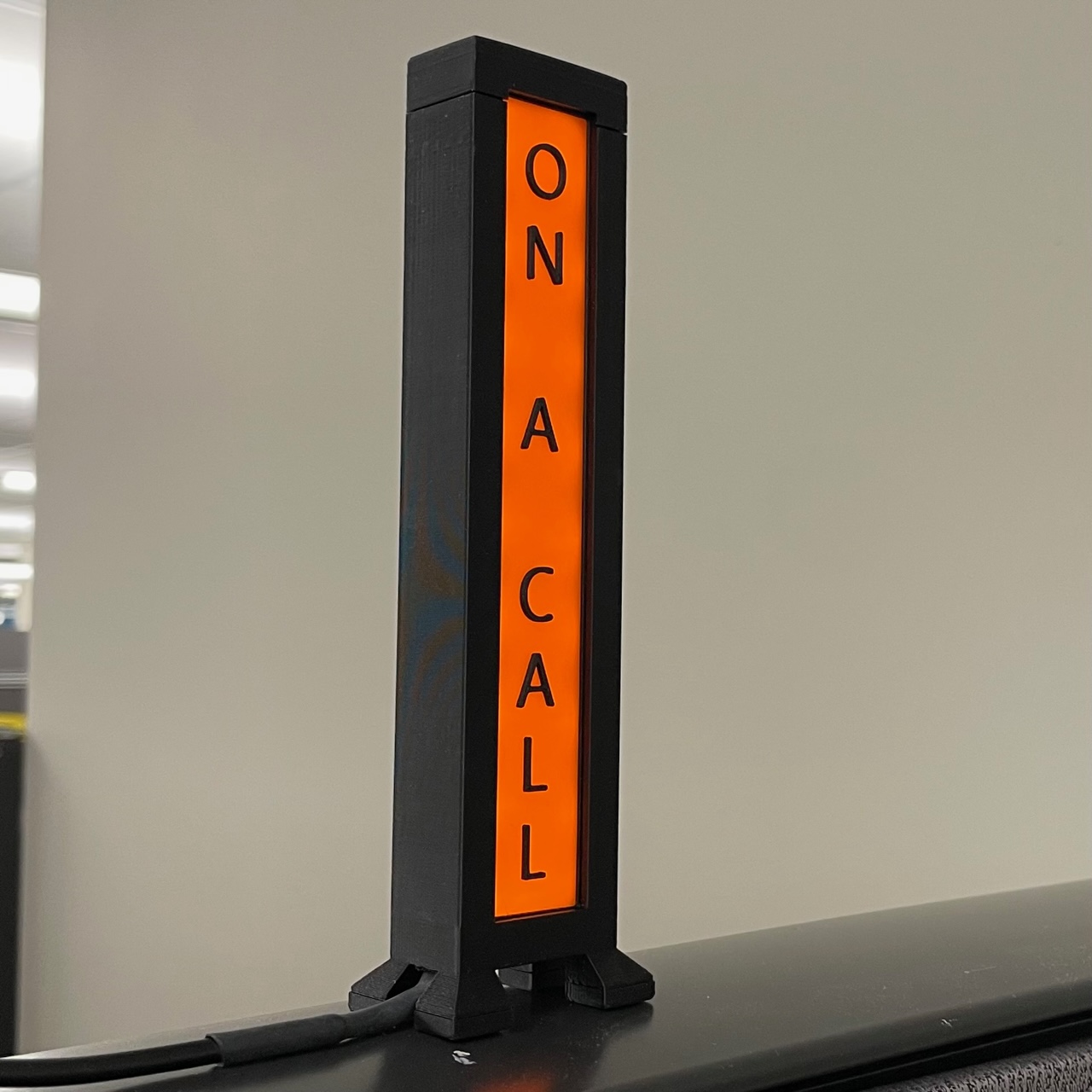 Vertical LED Sign with magnetic base by illegible | Download free STL ...