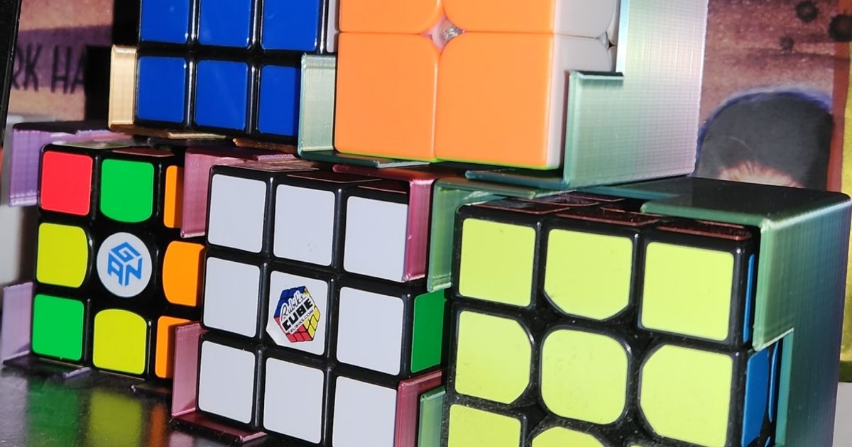 Rubik's Cube Display/Holder by psybertech | Download free STL model ...