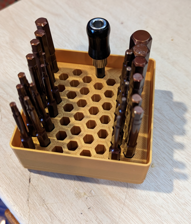 Gridfinity Magnetic Bit Holder 0.25in by Chad Furey | Download free STL ...