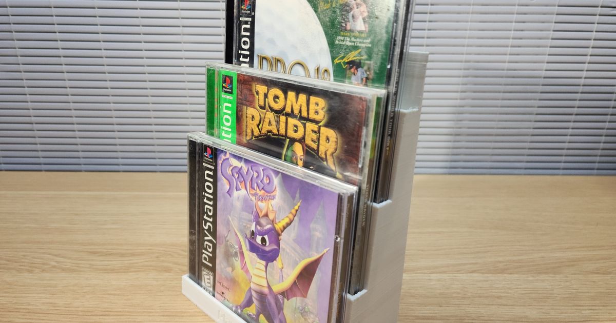 PlayStation 1 Game Case Display Stand by Zach Hovick | Download free ...