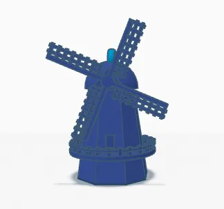windmill keychain by kjellomans | Download free STL model | Printables.com