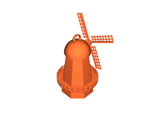 windmill keychain by kjellomans | Download free STL model | Printables.com