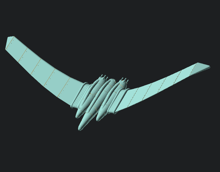 Flying Wing from Sky Captain (parametric) by Vendicar Decarian ...