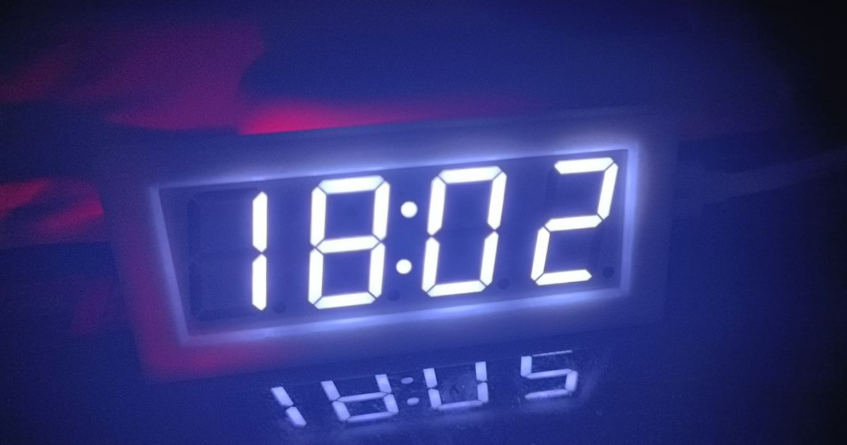 USB powered LED Wi-Fi Clock (8USD) by Zer0s | Download free STL model ...