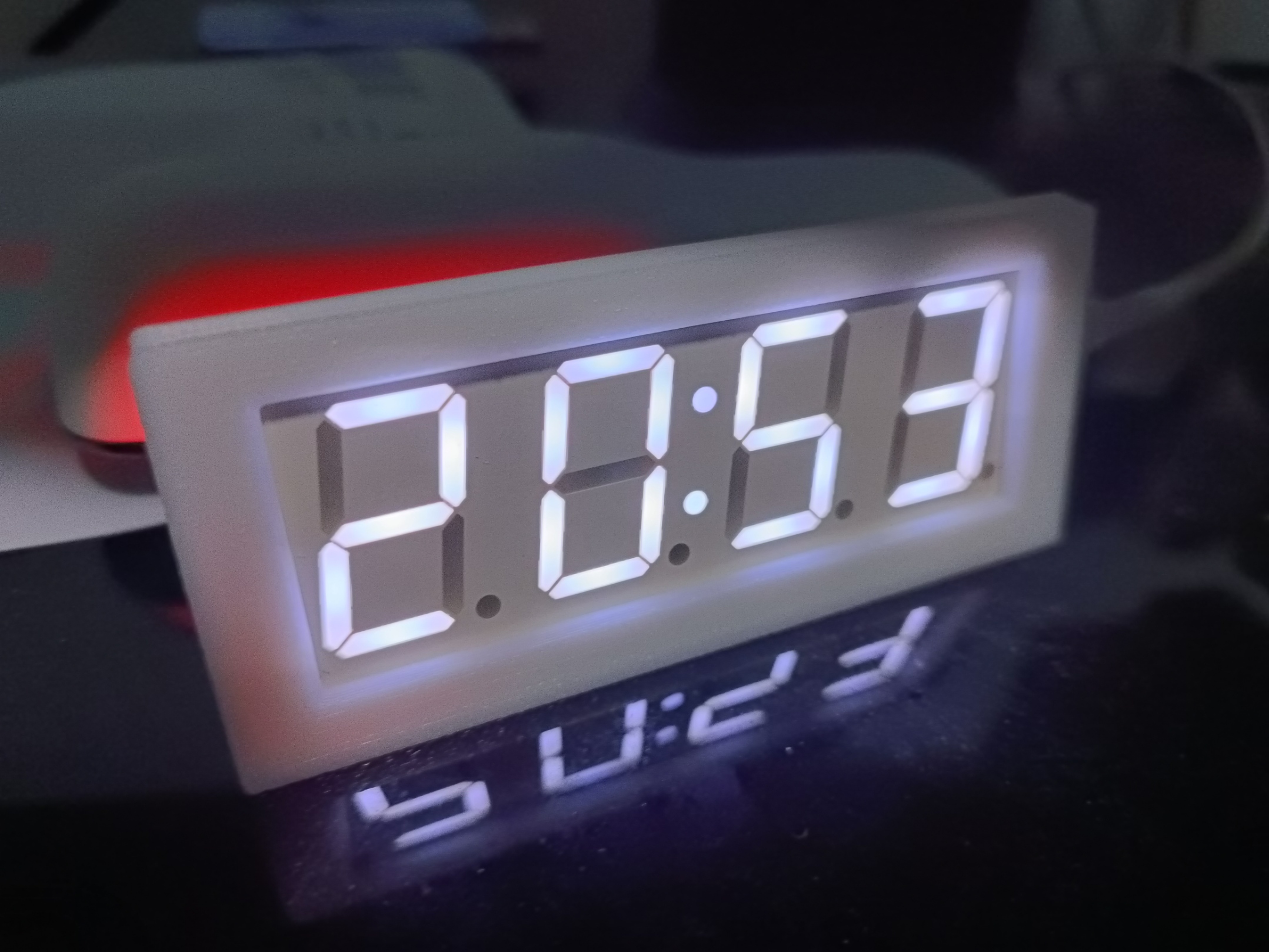 USB powered LED Wi-Fi Clock (8USD) by Zer0s | Download free STL model ...