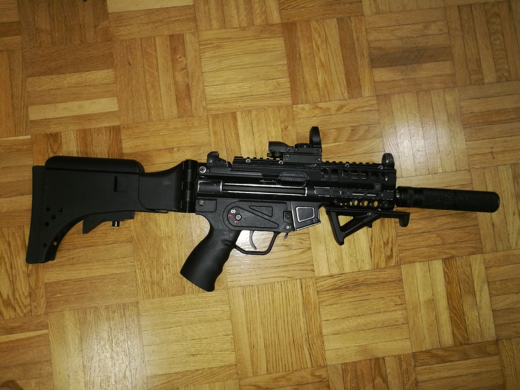 MP5K to G36 stock adapter by Saniainen | Download free STL model ...
