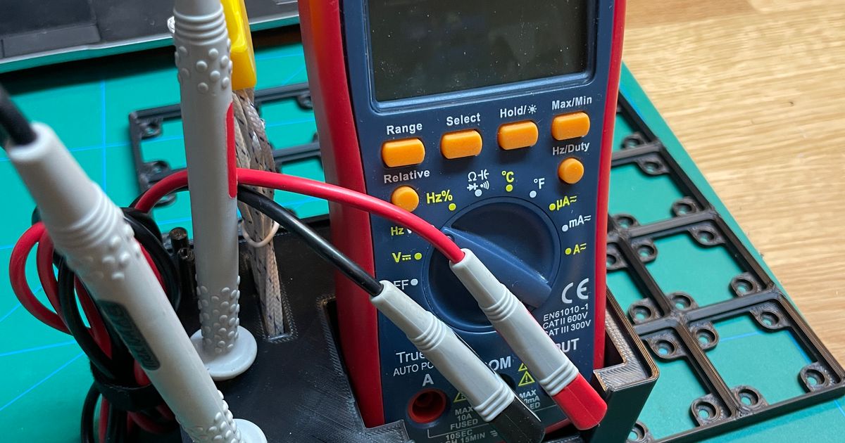 Multimeter stand - gridfinity by JHGBaouns | Download free STL model ...