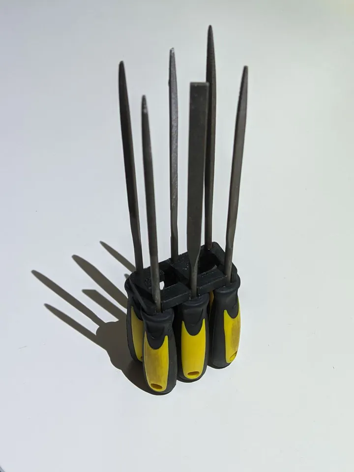 Parametric file tool holder by Digwer | Download free STL model ...