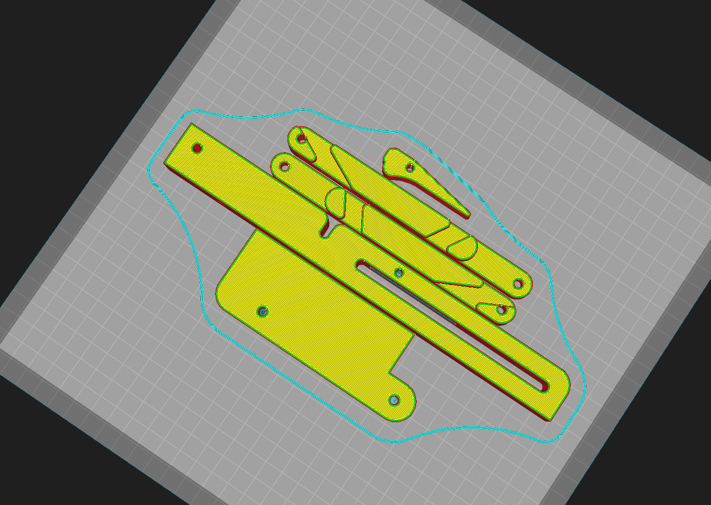 Folding wall bracket by CarbonProp | Download free STL model ...