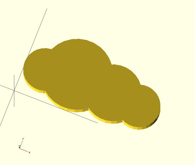 Openscad Cloud by AntonH | Download free STL model | Printables.com
