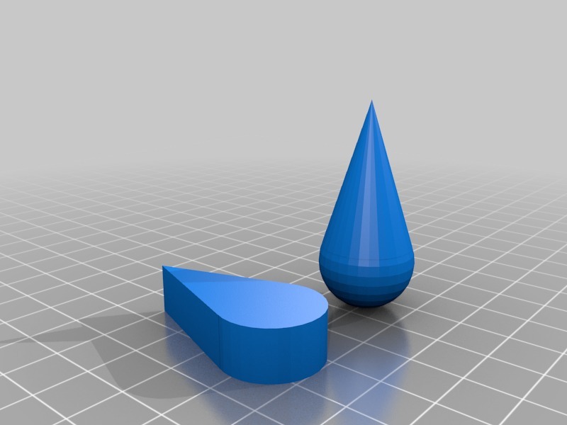 Openscad Raindrop by AntonH | Download free STL model | Printables.com
