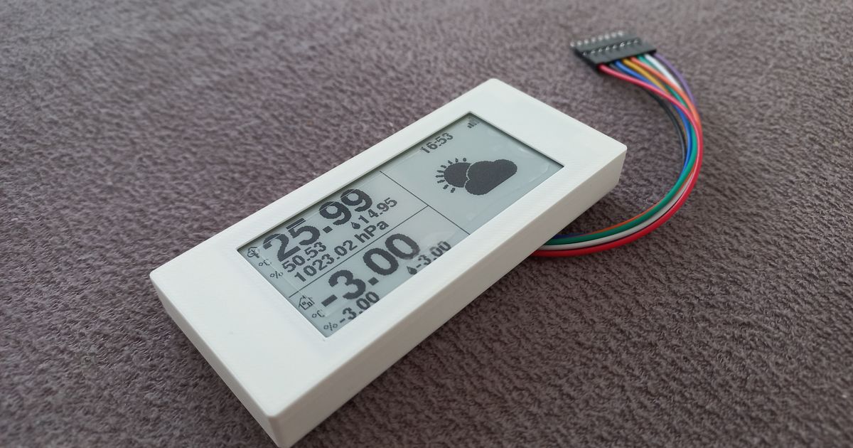 Frame for 2.9" E-Paper WaveShare display module by ProcAutSol ...