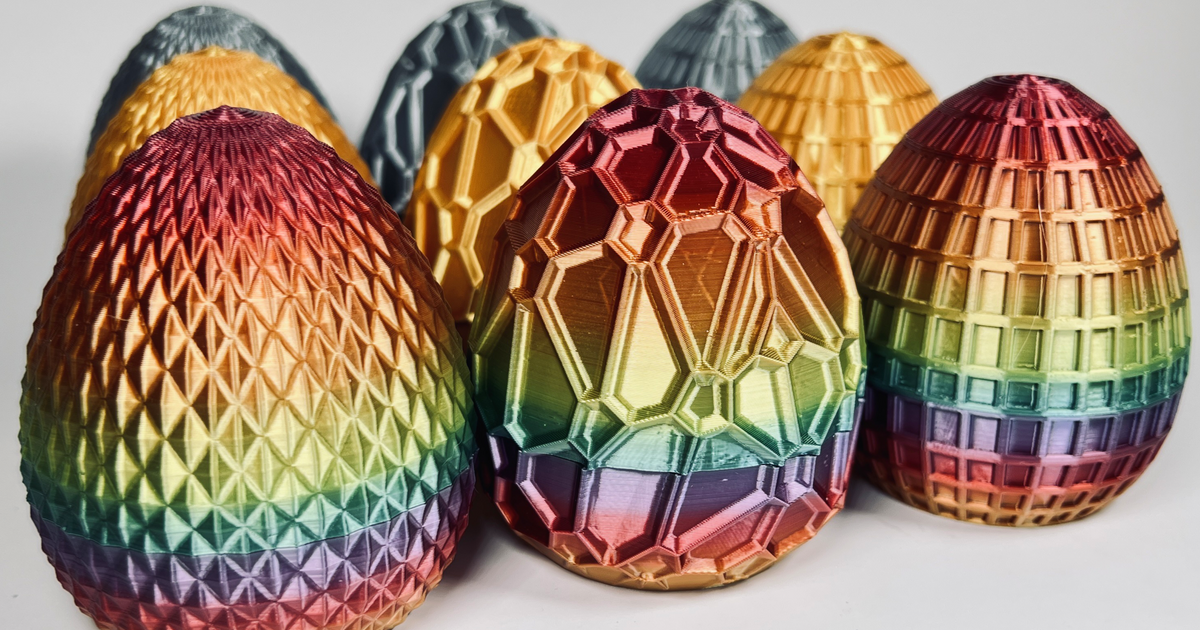 Fancy Easter Egg Series (3 designs) by ThinAir3D | Download free STL ...