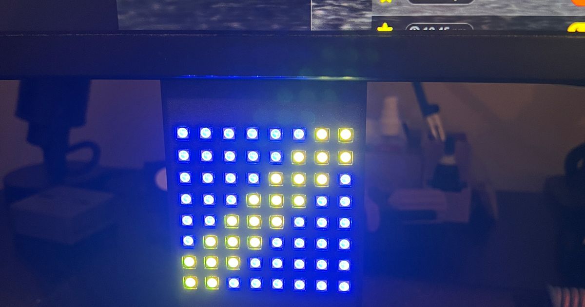 Sim Racing 8x8 LED Case/Mount (For Gears/Flags/etc) by MLampe ...