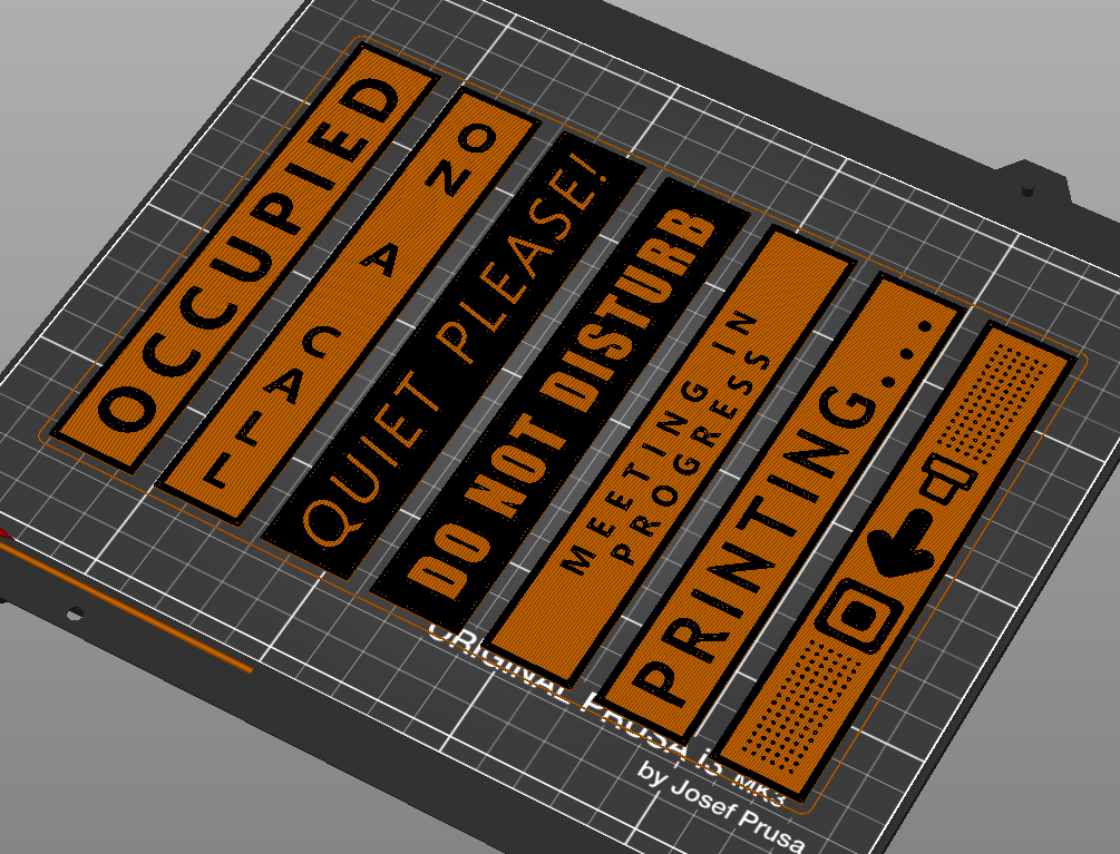 Horizontal LED Sign with magnetic base by illegible | Download free STL ...
