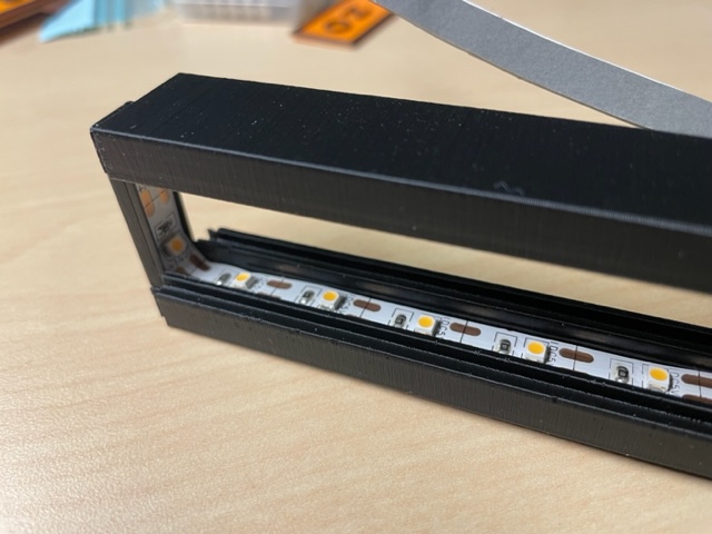 Horizontal LED Sign with magnetic base by illegible | Download free STL ...